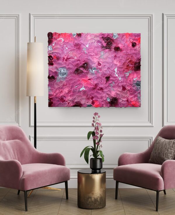 Abstract Spirit Blossom - gestural abstract painting | Belart Gallery